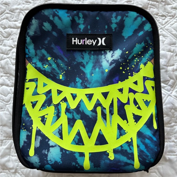 Hurley | Accessories | Hurley Neon Green And Blue Graphic Lunch Box ...